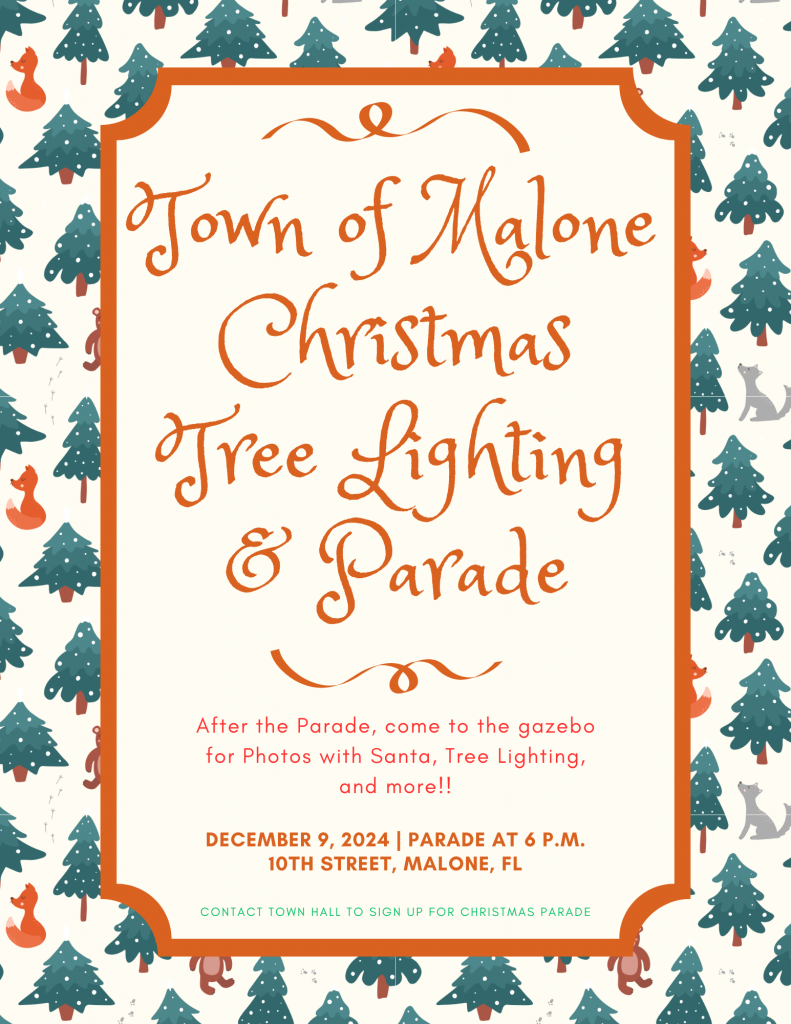 Upcoming Events | Malone Florida